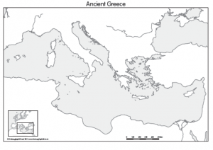 Ancient Greece map (set of 4) - Cosmographics Ltd