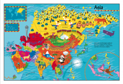Children's Picture Asia Map - Large - Cosmographics Ltd