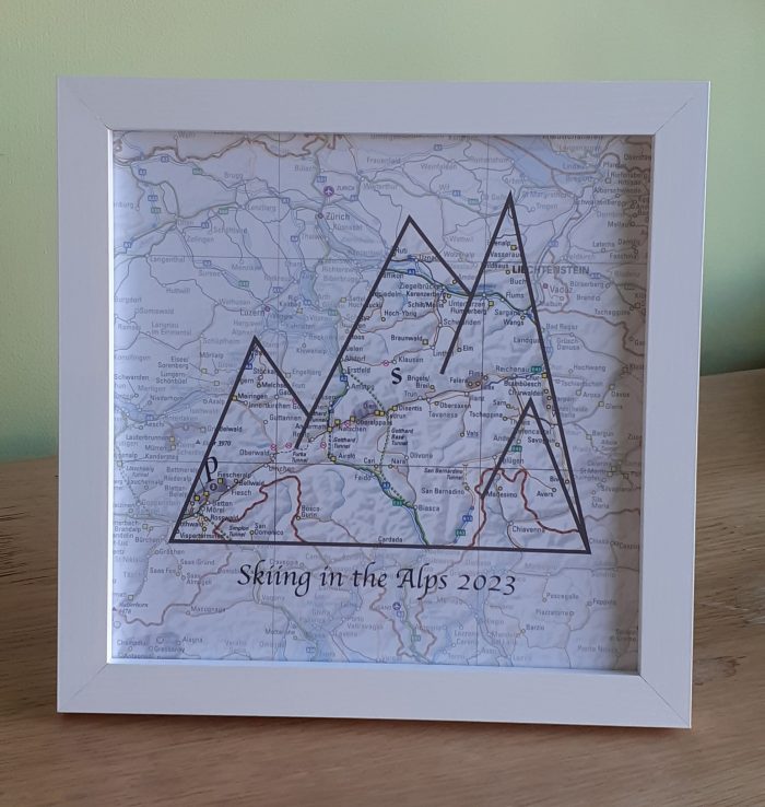 Adventures in the Alps map gift (UK free delivery) - Cosmographics Ltd